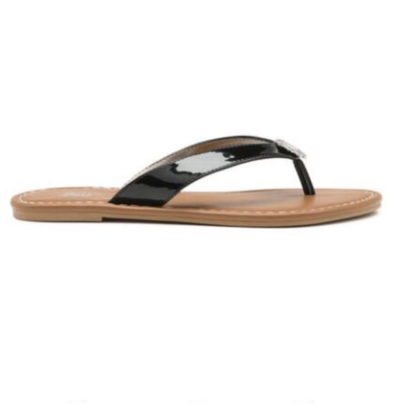 Bass | Shoes | Nib Tasha Flip Flops Black | Poshmark